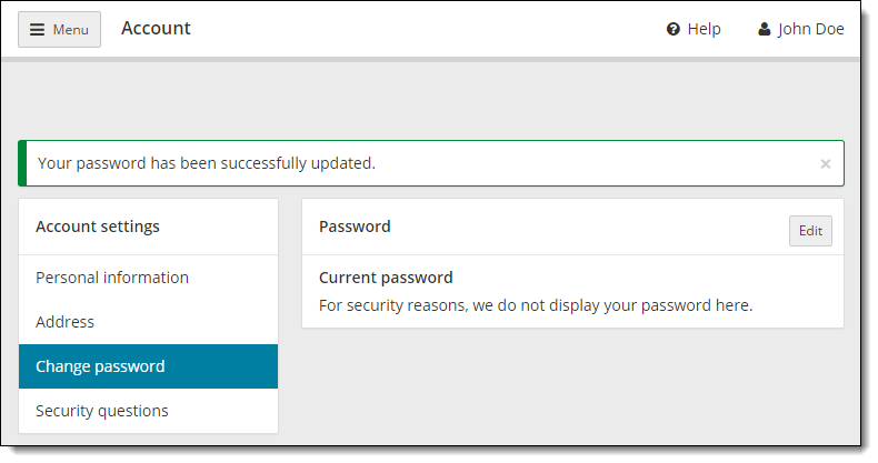 Change User Password