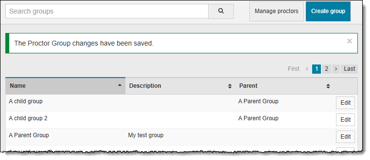 Edit groups