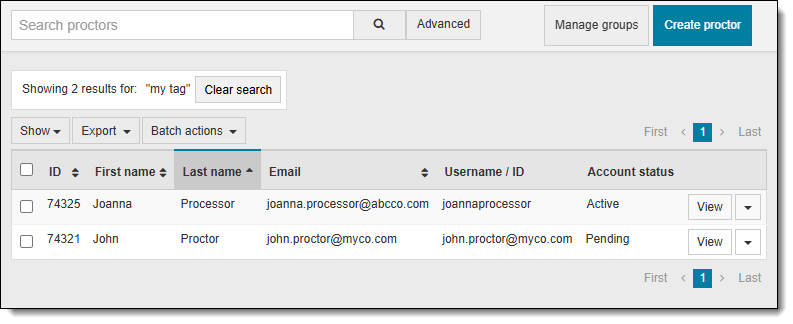 Search Proctors