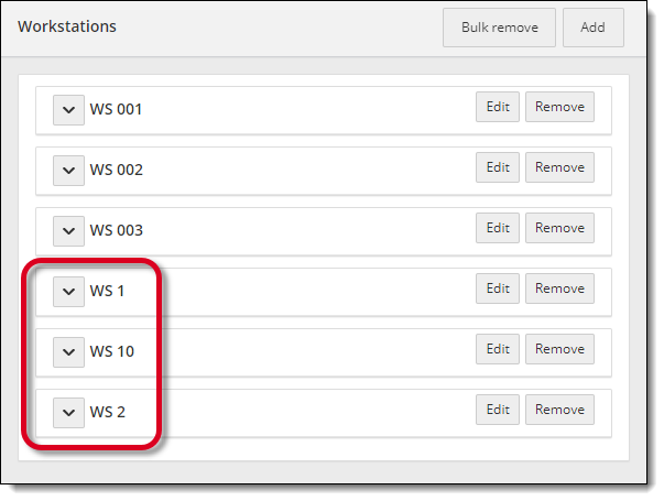 Add and edit workstation