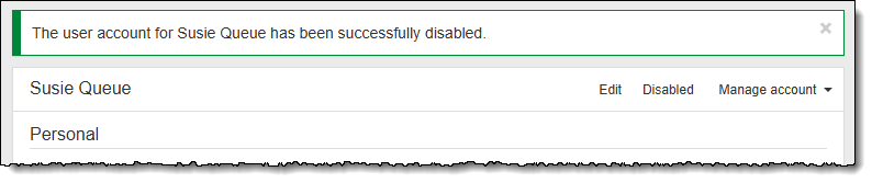 View SSO user account